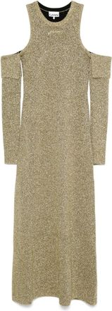 Ganni Kleid mit Cut-Outs - Gold