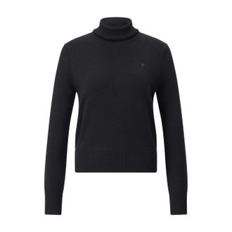 Ami Rollkragenpullover mit Logo