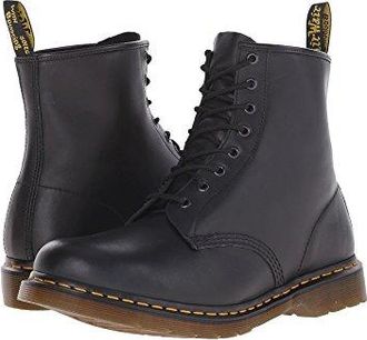 Dr. Martens Mixte 8 Eye Boot Flat-sheets, Noir, 38 EU