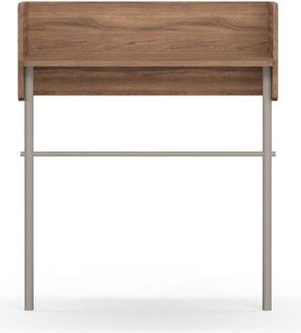 HERDASA Table console, modèle DANISH 789 de Herdasa, en mélamine et hêtre massif. Noyer-Taupe