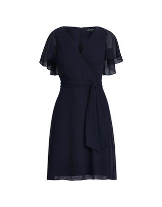 Ralph Lauren GEORGETTE CAPE DRESS