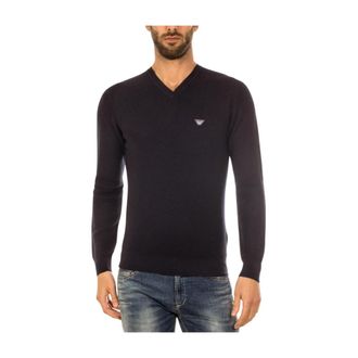 Armani Jeans Stylischer Sweater Pullover - - Knitwear - Herren - Blau - S