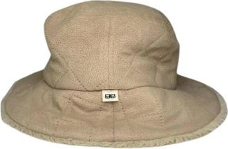 Balenciaga unisex, Pre-owned, Beige, Taille: ONE Size Bonnet en laine Pre-owned