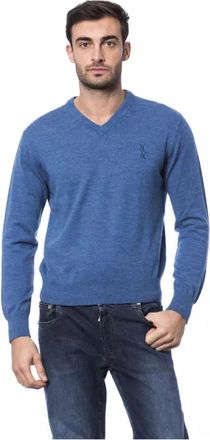 Billionaire Boys Club Pullover mit Rundhalsausschnitt und Merino-Wolle - - Knitwear - Herren - Blau - S