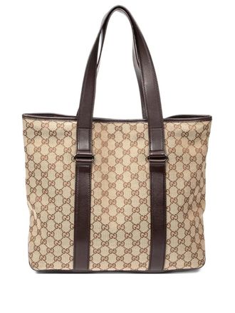 Gucci sac cabas en toile GG - Tons neutres