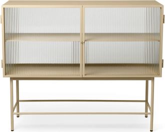 Ferm Living Buffet Haze, en verre strié et métal Ferm Living
