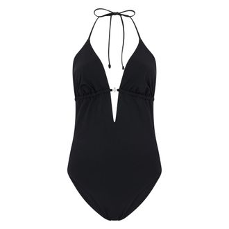 Tory Burch Femme, Maillots de bain, Noir, Taille: 38 FR Maillot de bain une pi&egrave;ce &agrave; col am&eacute;ricain