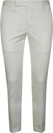 PT01 Pt01, Homme, Pantalons, Blanc, Taille: M Pantalone Skinny Raso