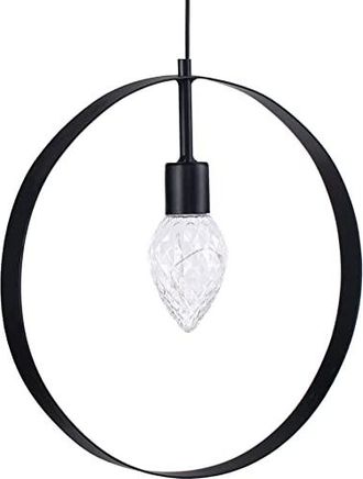 Decoking LED Deko Stimmungsbeleuchtung Metall Beleuchtung Hängelampe rund Duara Schwarz