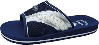 Generico de fonseca Pantoufles Mer Homme avec Bande, Bleu ou Noir - Modèle AMALFI P M57, bleu, 43/44 EU