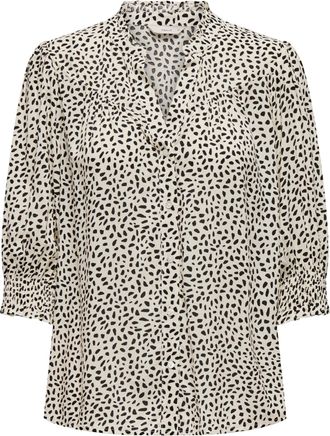 Only Damen Onlraya WVN Noos Feminines Shirt Mit Regular Fit Und 3/4 Ärmeln, Cloud Dancer, Small