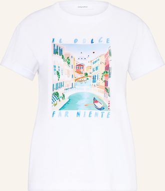 Darling Harbour Darling Harbour T-Shirt Mit Schmucksteinen Und Pailletten weiss