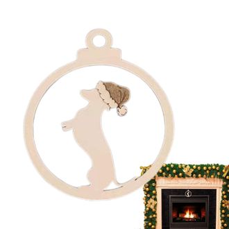 Generico Weihnachts-Hundeanh&auml;nger - Weihnachtsschmuck f&uuml;r den Baum | DIY Puppen mit Loch zum Aufh&auml;ngen an einem Baum f&uuml;r Vintage-Weihnachtsdekorationen