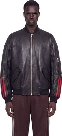 adidas Adidas X Willy Chavarria Leather Bomber Jacket