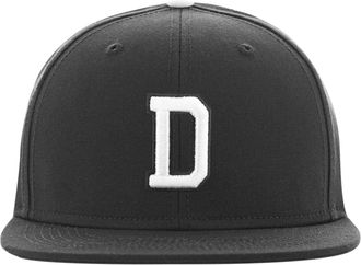 MSTRDS Unisex Letter Snapback D Baseball Cap, D Schwarz, Large