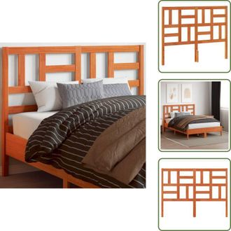 vidaXL Kopfteil Wachsbraun 180 cm Massivholz Kiefer - Holzbett Kopfteil - Kiefernholz Kopfteil - Massiver Kopfteil - Bettkopfteil - Wohnzimmereinrichtung