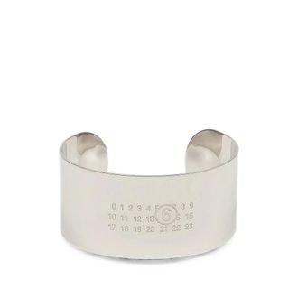Maison Margiela Numeric Minimal Signature Cuff Bracelet - - Accessories - Damen - Grau - ONE SIZE