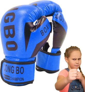 Generico Boxhandschuhe f&uuml;r Kinder: Boxhandschuhe f&uuml;r Kinder, 170 g, atmungsaktive F&auml;ustlinge, Kampftrainingsausr&uuml;stung, bequemer Schutz f&uuml;r die H&auml;nde, langlebi