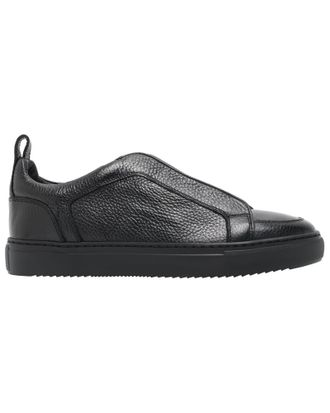 Doucal's Slip On Sneaker aus genarbtem Nappaleder in