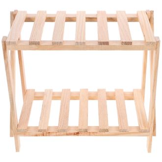 Holibanna Doppelst&ouml;ckiger Pflanzenst&auml;nder 33X17X29cm Dekorativer Blumentopfhalter f&uuml;r Balkon und Zuhause Glatte Kanten Stabile Konstruktion