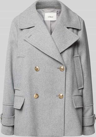 s.Oliver Red Label Regular Fit Wolljacke mit doppelreihige Knopfleiste