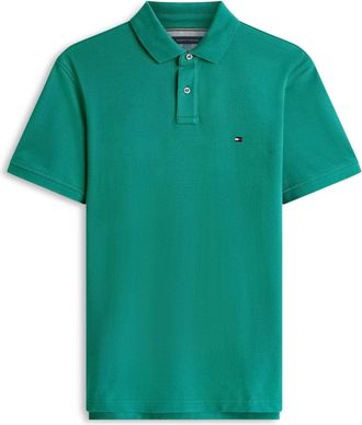 Tommy Hilfiger Piqu&eacute;-Poloshirt Regular Fit 1985 mit Stretch-Anteil und Flag-Stickerei in