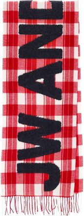 J.W.Anderson Logo Scarf In Virgin Wool And Alpaca