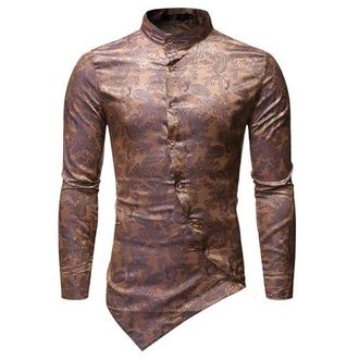 Generic Chemise Blanche Homme Ceremonie Noir D Denim Cachemire Imprimé Pois Qualité Italien Peres Ethnique Poignets Renaissance Grandes Vetements Responsable 