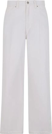 Christophe Lemaire Pantalon Large en Denim - Homme - Jeans - Blanc - Taille: S