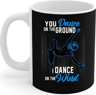 Generic Indoor Skydive - Lustiges Indoor Skydiving Ich Tanze Im Wind Tasse Keramik Retro Tasse Neuheit Kaffee-Becher Lustig Geschenk F&uuml;r Vatertag Geschwister 