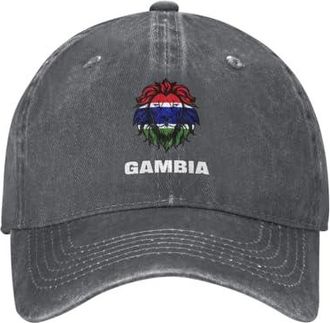 Generic Casquette Trucker,Drapeau Gambien,Mode Casquette De Baseball Casual Chapeau De Soleil pour Sport Running Golf