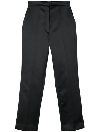 Viktor & Rolf pantalon en satin - Noir