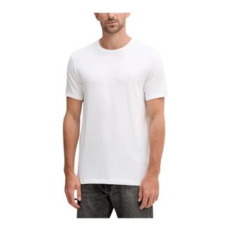 Calvin Klein Homme, Tops, Blanc, Taille: XS T-shirt &agrave; manches courtes et col rond