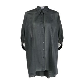 Brunello Cucinelli Damen, Blusen & Hemden, Grau, XSGr&ouml;&szlig;e
