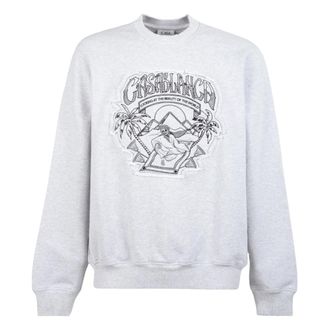 Casablanca Magic Carpet Applique Classic Sweatshirt - - Sweatshirts & Hoodies - Herren - Grau - XL