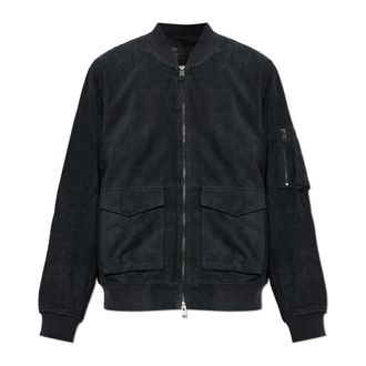 AllSaints Rokko Wildleder Bomberjacke - - Jackets - Herren - Blau - XL