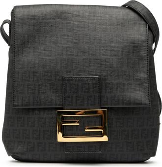 Fendi Hobo Bags - Zucchino Spalmati Crossbody - Gr. unisize - in Schwarz - f&uuml;r Damen