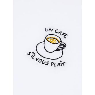 Maison Labiche T-shirt droit brod&eacute; en coton