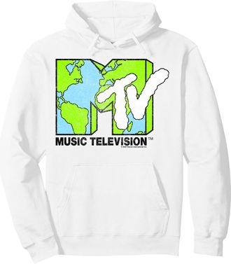 Giesswein World Map Print Logo Pullover Hoodie