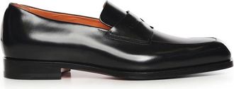 Santoni Homme, Chaussures, Noir, Taille: 43 EU Penny Loafer