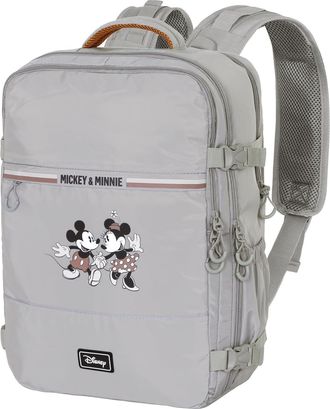 Disney Minnie Maus Face-Mercury Rucksack Handgepäck Flugzeug 40x20x25cm, Mehrfarbig, Kapazität 20 L