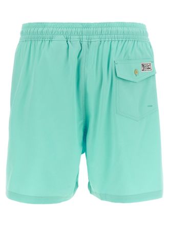 Polo Ralph Lauren Logo-Embroidered Swim Shorts - Mint