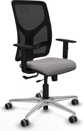 Piqueras y Crespo B&uuml;rostuhl mit 1D-Armlehnen, h&ouml;henverstellbare Lendenwirbelst&uuml;tze, ausgestattet mit Syncro/Traslack und Schneideschaum, mit Rollen von 65 mm, Parkett, 