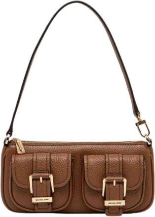 Michael Kors Femme, Sacs, Brun, Taille: ONE Size Zoe Small Pebbled Leather Pochette