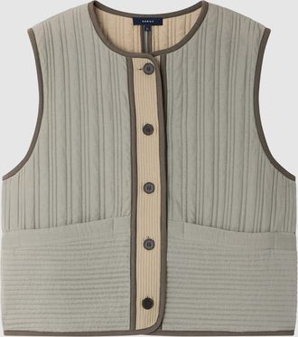 SOEUR Veste Hima Vert DEau Beige