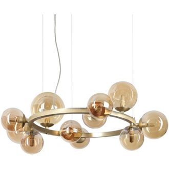 Ideal Lux Perlage 11-flammige Kugel-Deckenleuchte aus Messing - Ideal Lux