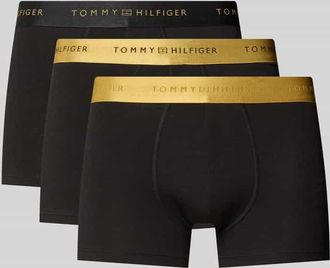 Tommy Hilfiger Trunks mit Metallic-Bund im 3er-Pack
