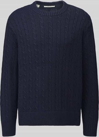 Selected Relaxed Fit Pullover aus reiner Baumwolle Modell BRAUN