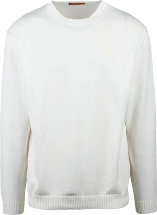 Daniele Fiesoli Homme, Pulls, Blanc, Taille: XL Maglioncino Girocollo