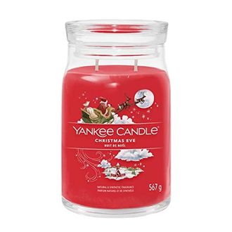 Yankee Candle Company Yankee Candle Signature bougie parfum&eacute;e Nuit de No&euml;l ; Grande bougie jarre longue dur&eacute;e ; M&eacute;lange de cires de soja